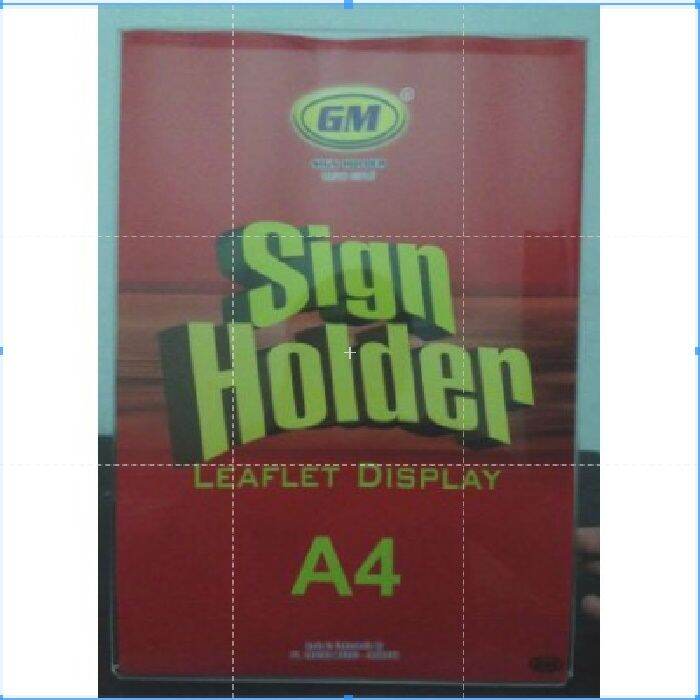 GM Sign Holder A4 Satu Sisi / Leaflet Display / Tempat Nama atau Brosur ...