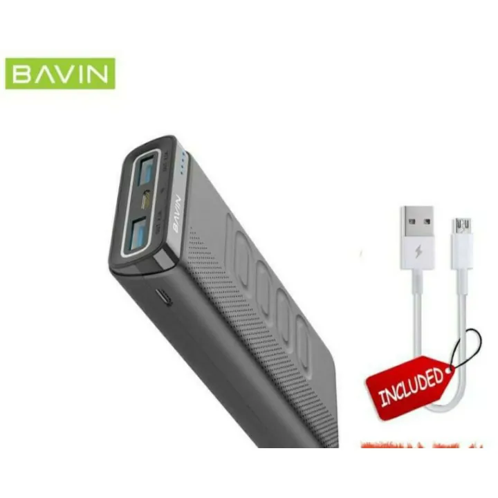 bavin powerbank 10000mah with dual 2.1A universal usb port | Lazada PH
