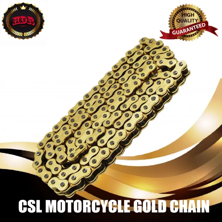 CSL Japan Quality Universal Motorcycle Chain 428-110L/120L 428H-110L/120L/130l (Gold) | Lazada PH
