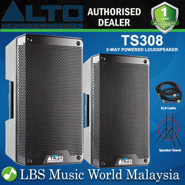 Alto Professional TS308 2000W 8 Inch Powered Active Speaker with Cable and Stand (TS3 08) | Lazada