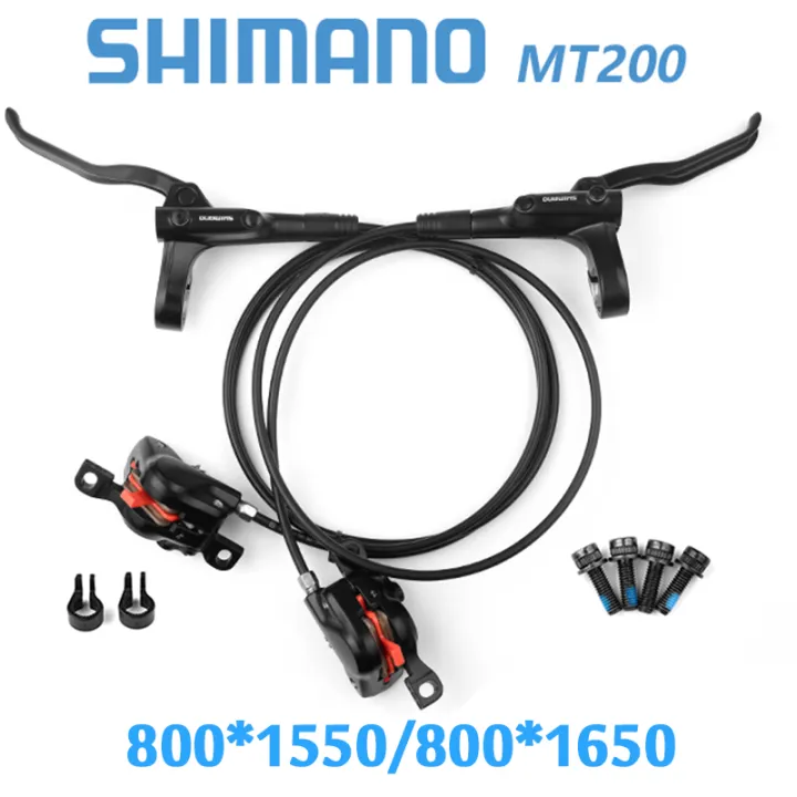 Shimano MT200เบรคไฮดรอลิกชุด800/1550มม. สำหรับ MTB ซ้ายด้านหน้าขวา ...