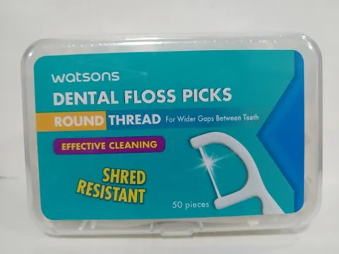 BUNDLE OF 3 WATSON ORAL DENTAL FLOSS PICKS EFFECTIVE CLEANING - ROUND ...