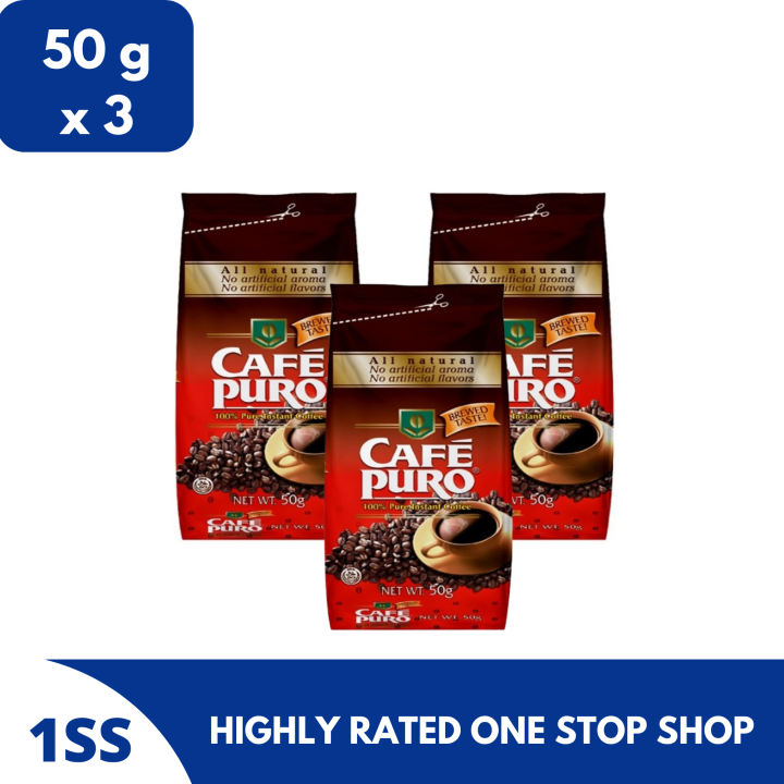 Cafe Puro Instant Coffee, 50g set of 3 | Lazada PH