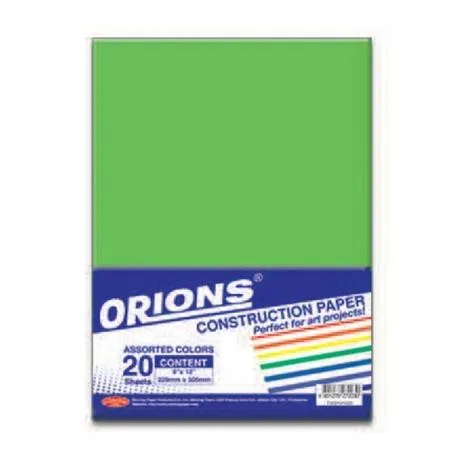 Orions Construction Paper 20s- SET OF 3 | Lazada PH