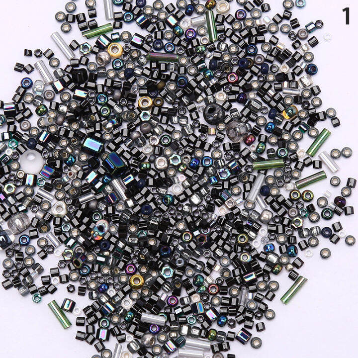 FG Mixes Round Bugle Glass Bead Mixed Randomly Colors and Size DIY ...