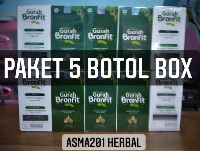 [PAKET 5 BOTOL BOX] Kapsul Gurah Bronfit Original 50 KPSL | Lazada ...