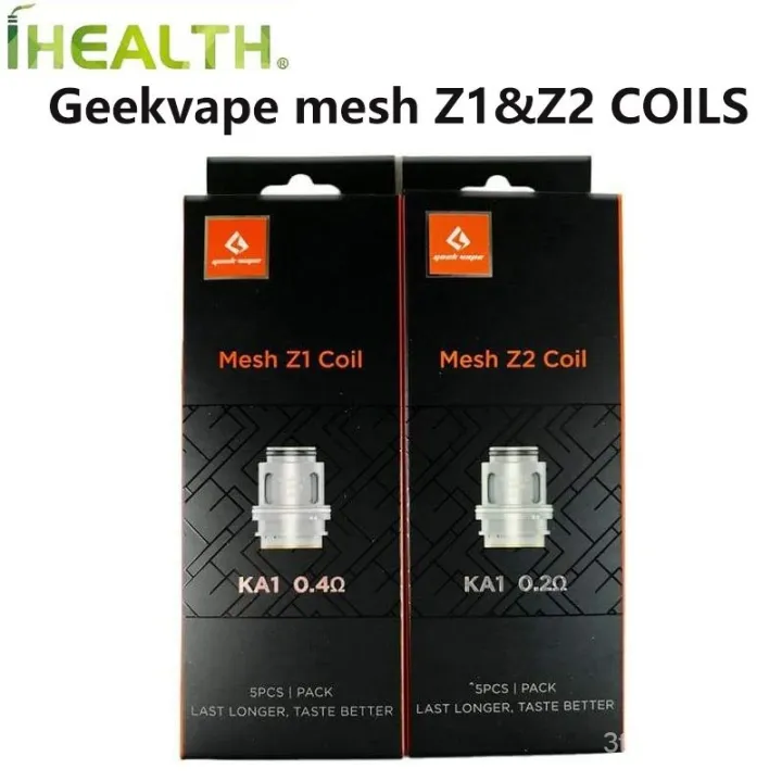 GeekVape Zeus Mesh Z1 0.4ohm Z2 0.2ohm Coils Fit Zeus Sub Ohm Tank ...