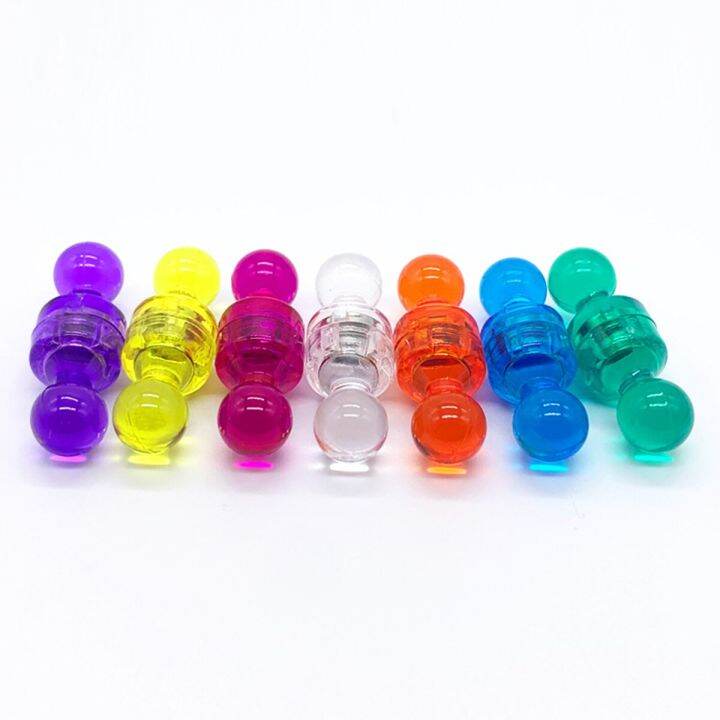60 Pcs Fridge Whiteboard Push Pin Whiteboard Thumbtacks Magnetic ...