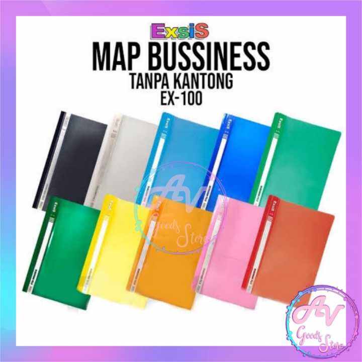 MAP BISNIS EX-100 / BUSINESS FILE FOLIO F4 / MAP SNEL PLASTIK | Lazada ...
