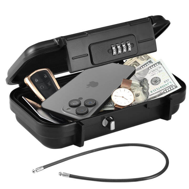 Portable Safe Box, Combination Security Case LockBox With Code ...