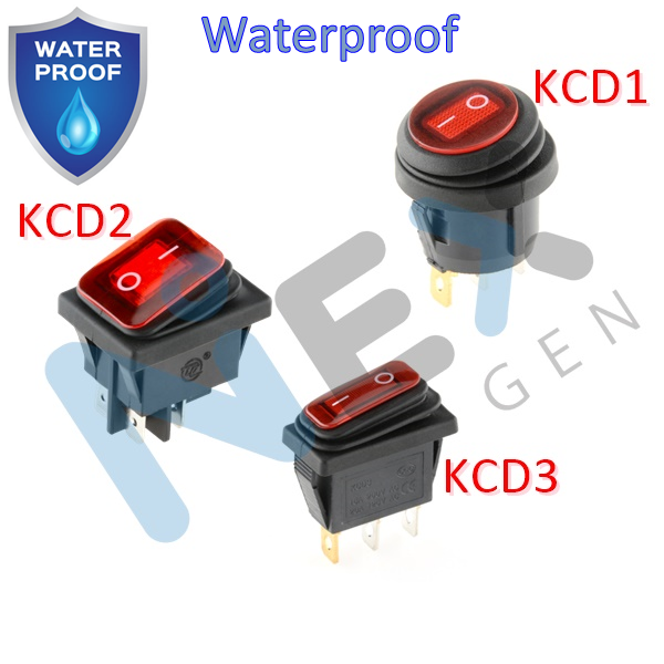 KCD 1 KCD 2 KCD 3 KCD1 KCD2 KCD3 Suis Rocker Switch Waterproof IP67 ON ...