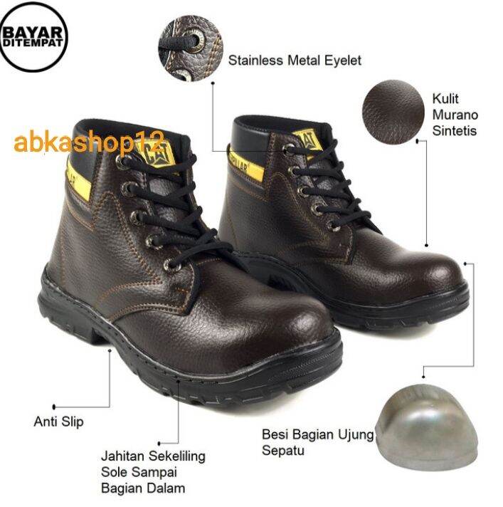 sepatu safety sepatu kerja sepatu proyek sepatu koki dilengkapi besi ...
