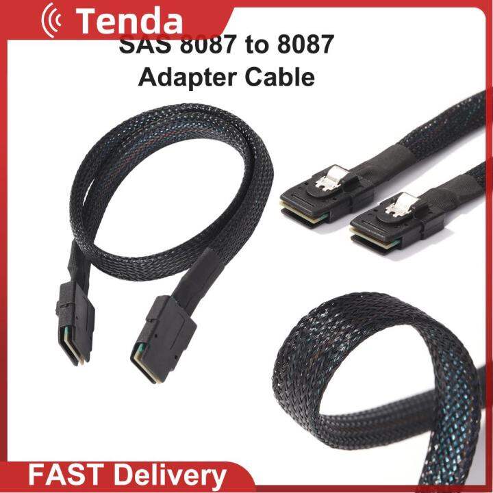 50cm SAS SFF 8087 to SFF 8087 Server Hard Disk Data Cable Converter ...