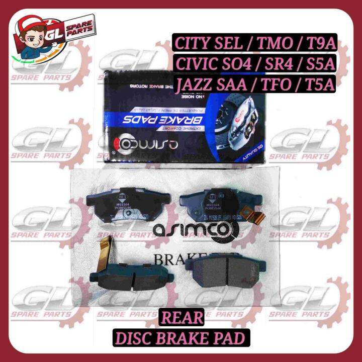 HONDA CITY SEL TMO T9A CIVIC SO4 SR4 S5A JAZZ SAA T5A TFO REAR DISC ...