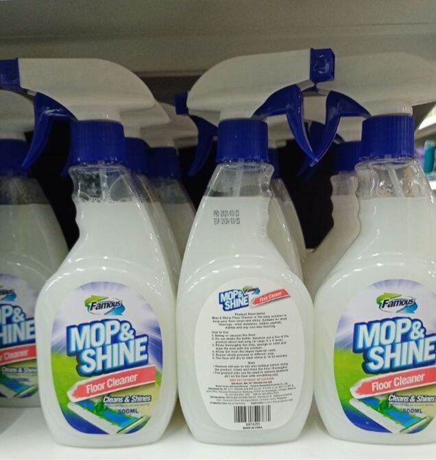 Mop and Shine Floor Cleaner Spray or Liquid Cleans and Shine 500ml ...