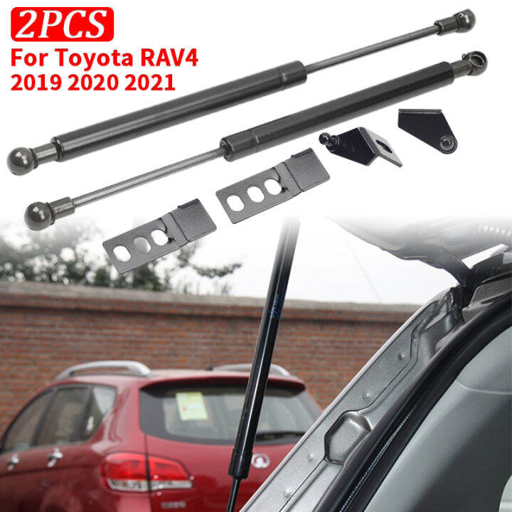 2Pcs Car Front Engine Bonnet Gas Struts Bars Damper Hood Lift Gas Shock ...