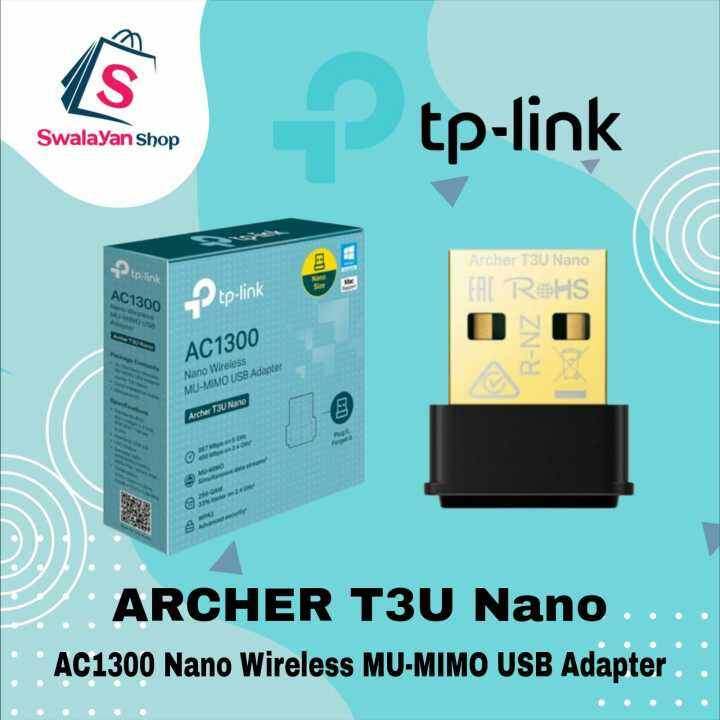 TP-LINK Archer T3U Nano AC1300 Nano Wireless MU-MIMO USB Adapter ...