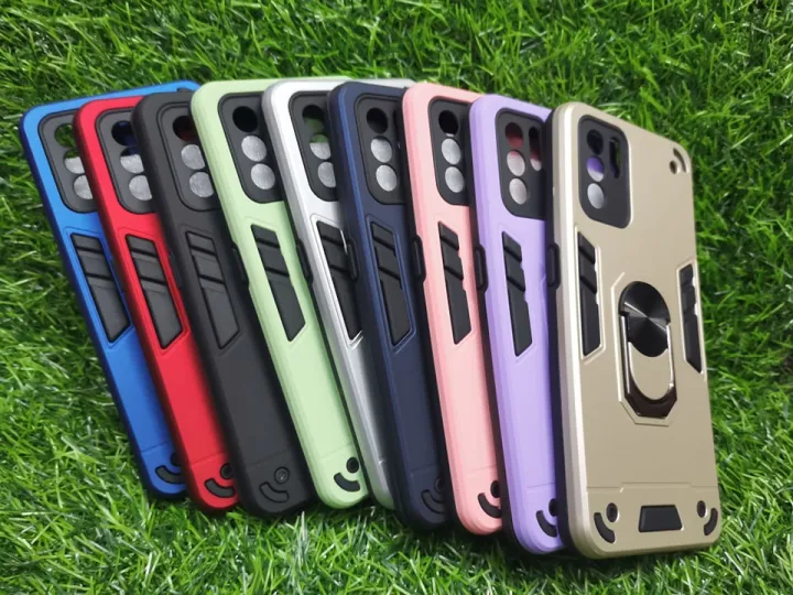 Xiaomi Poco M4 pro 5G Hard Armor Case W Metal Ring Holder | Lazada PH