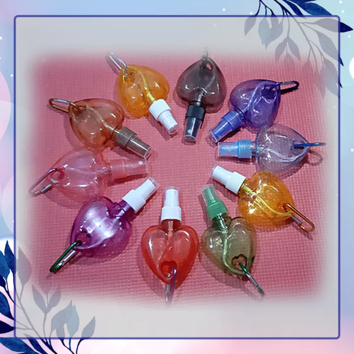 GA assorted color empty alcohol spray bottle transparent 60ml heart ...