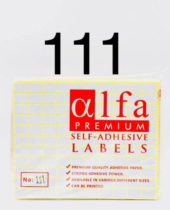 ( DAPAT 1 PAK isi 7 LEMBAR ) STICKER LABEL ALFA 111 / Stiker Sticker ...