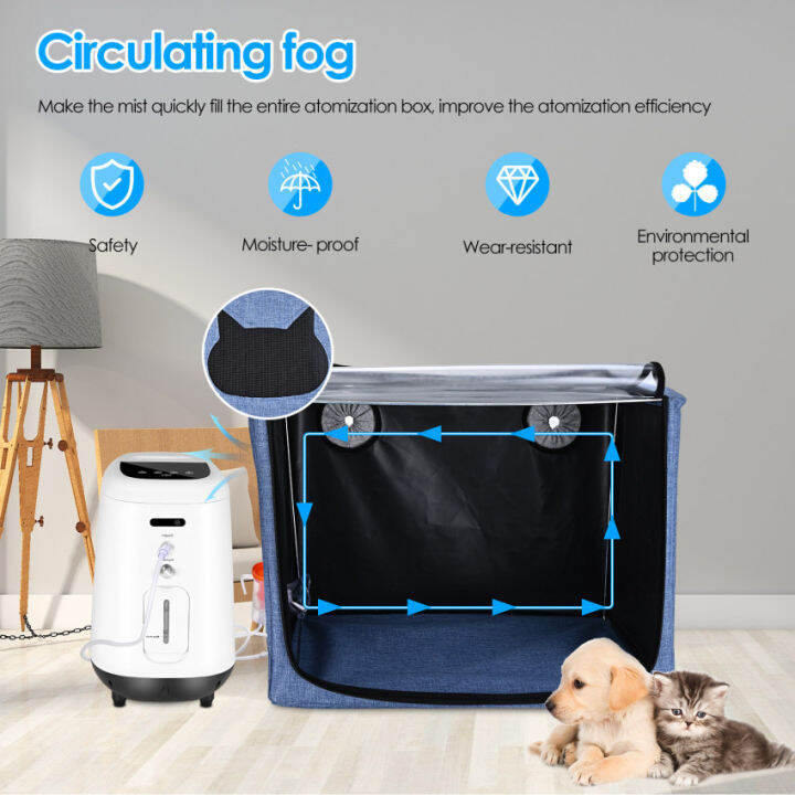 Pet Dog Cat Animal Oxygen ICU Cage For Cough Breathing Treatment ...