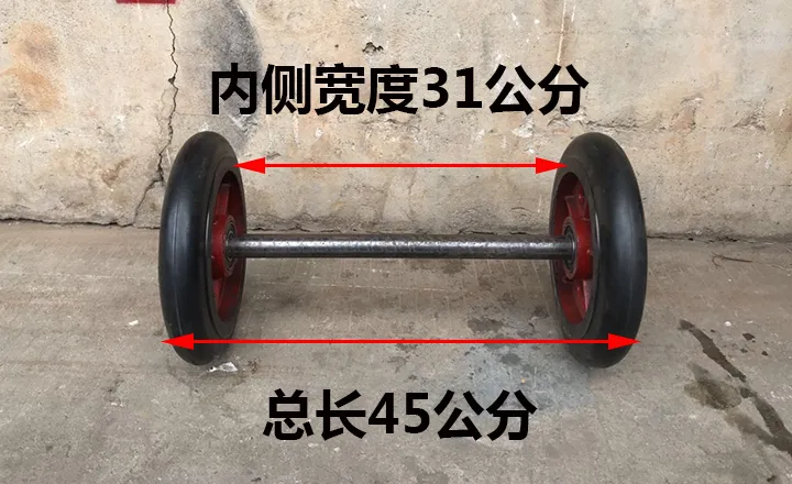 Post 10-inch silent two-wheel coupling solid rubber tiger wheel truck ...