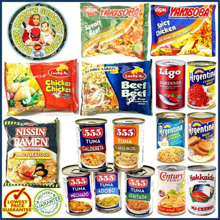 * Yakisoba Savory Beef & Spicy Chicken * Lucky Me Chicken & Beef ...