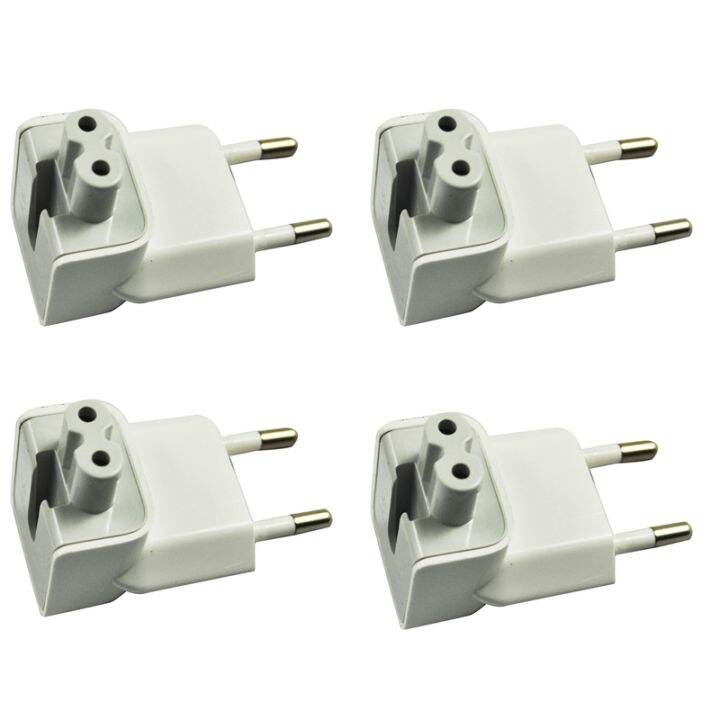 4X 2-Pin EU Plug for Apple Macbook MB Pro IBook Charger Adaptor ...