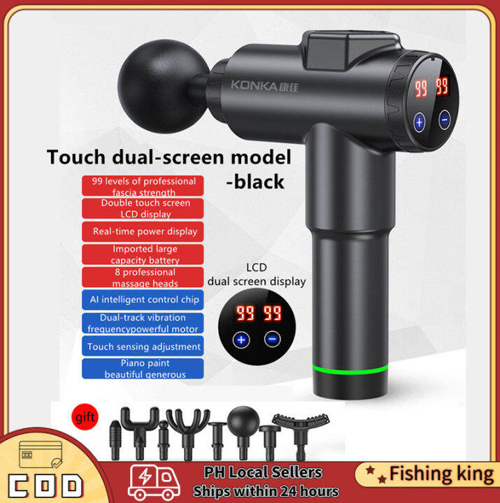 Massage Gun Muscle Massager Neck Cream Muscle-Relexing Tool Electric ...