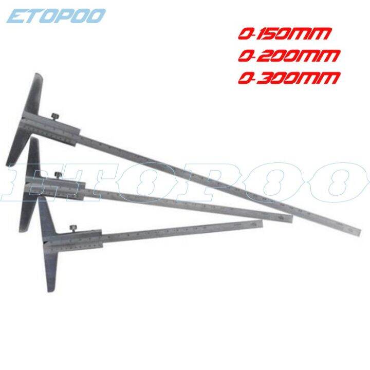 yingke 0-150mm 0-200mm 0-300mm Steel Depth Vernier Caliper Gauge Depth ...