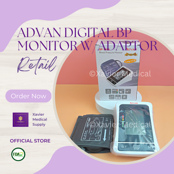 ADVAN Digital Bp Monitor W/Adaptor Retail (Sold per Unit) | Lazada PH