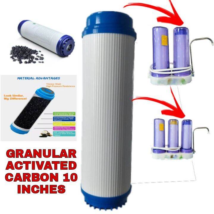 GRANULAR ACTIVATED CARBON-GAC-UDF 10"WATER FILTER | Lazada PH