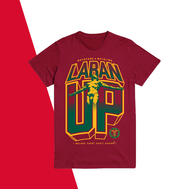 UPBEAT-Men's-University of the Philippines-Laban UP Shirt (Maroon ...