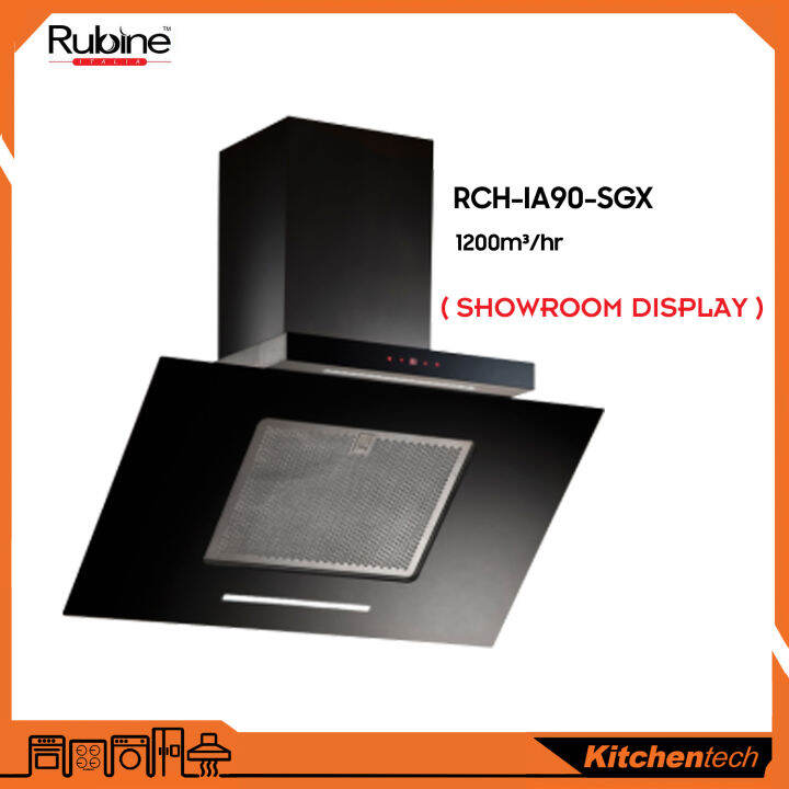 [SHOWROOM DISPLAY CLEARANCE] Rubine Chimney Hood RCH-IA90-SGX 1200m3/h ...