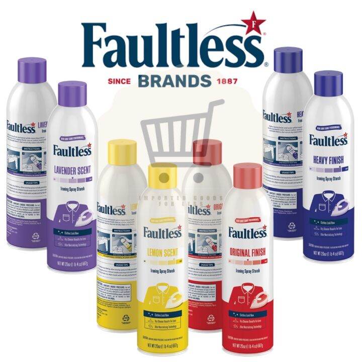Faultless Ironing Enhancer Starch Spray Heavy Hold/Regular (Niagara ...