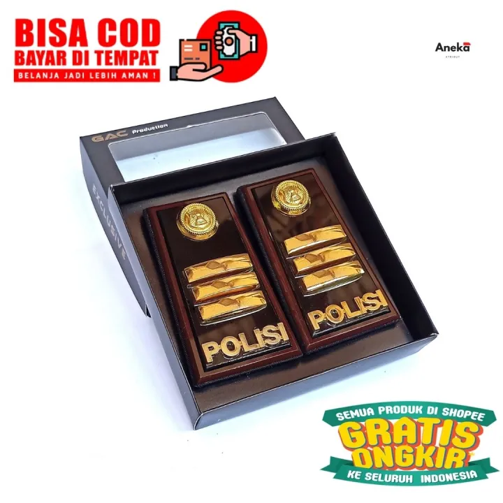 Pangkat Polri PDH AKP Full Acrylic Pangkat Polisi AKP Exclusive ...