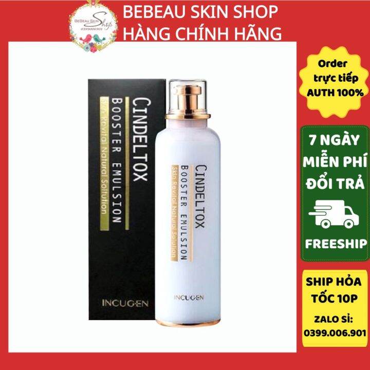 Tinh chất dưỡng trắng da Cindel Tox Booster Emulsion 120ml, nhũ tương ...