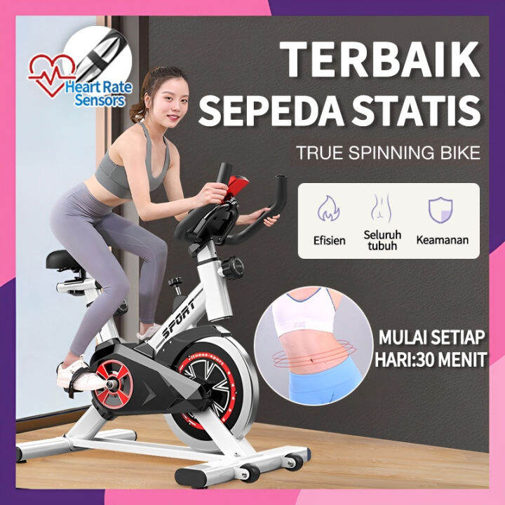Spinning bike Sepeda statis peralatan fitness dalam ruangan yang sangat ...