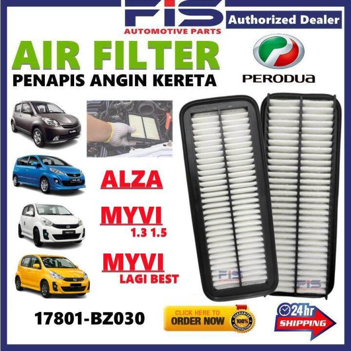 FIS Air Filter Perodua Alza Myvi Lagi Best Myvi 1.3 1.5 17801-BZ030 A ...