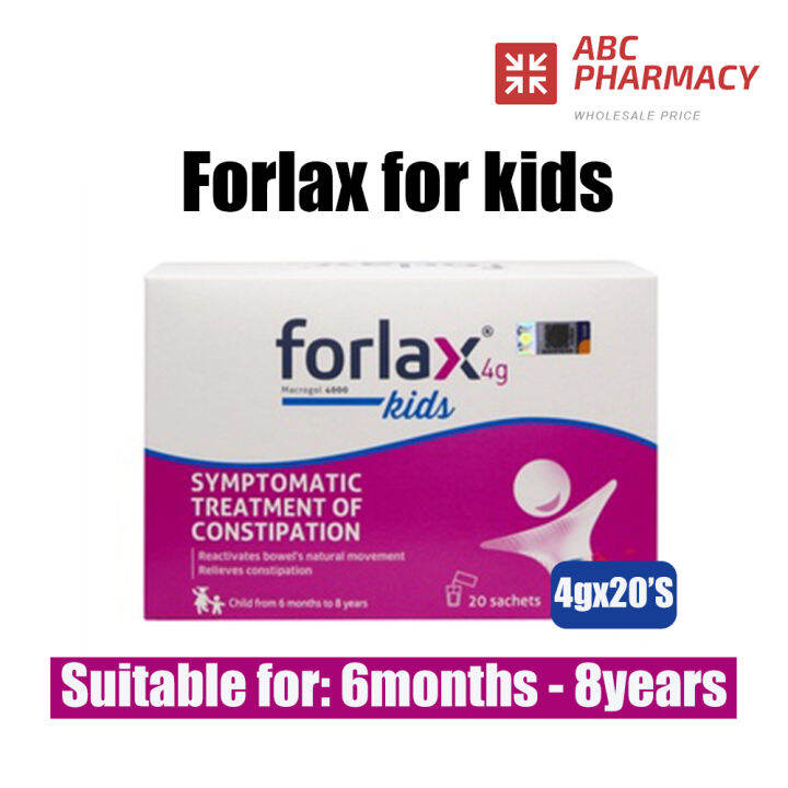 FORLAX 4G Kids 20 sachets (ORANGE GRAPEFRUIT TASTE) EXP01/2025 | Lazada