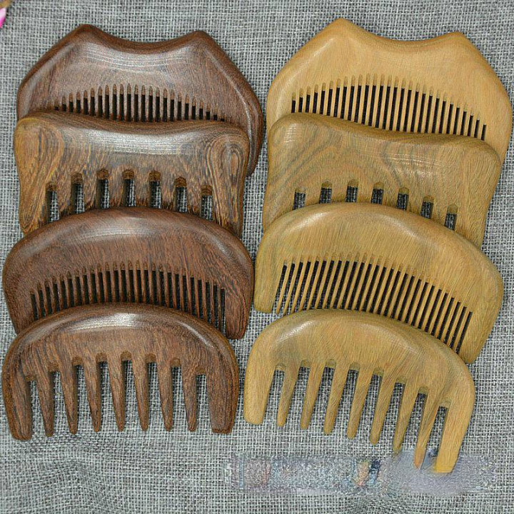 Natural Gold Sandalwood Small Comb Natural Wood Structure Fine Tooth ...