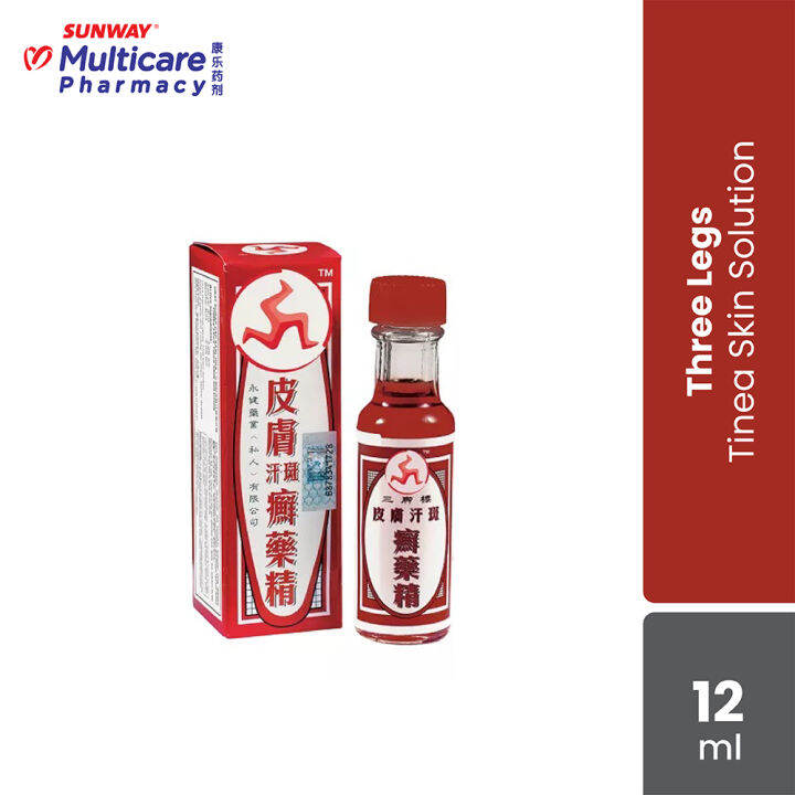3 Legs Tinea Skin Solution 12ml | Lazada