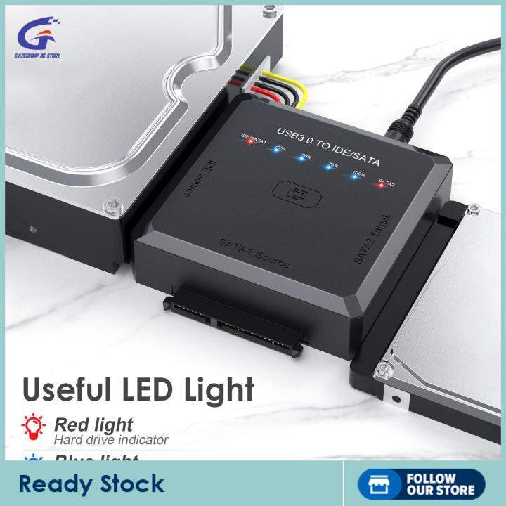 Gazechimp ปลั๊ก USB3.0เป็น IDE/อะแดปเตอร์ SATA AU สำหรับ2.5 3.5นิ้ว Hdd ...