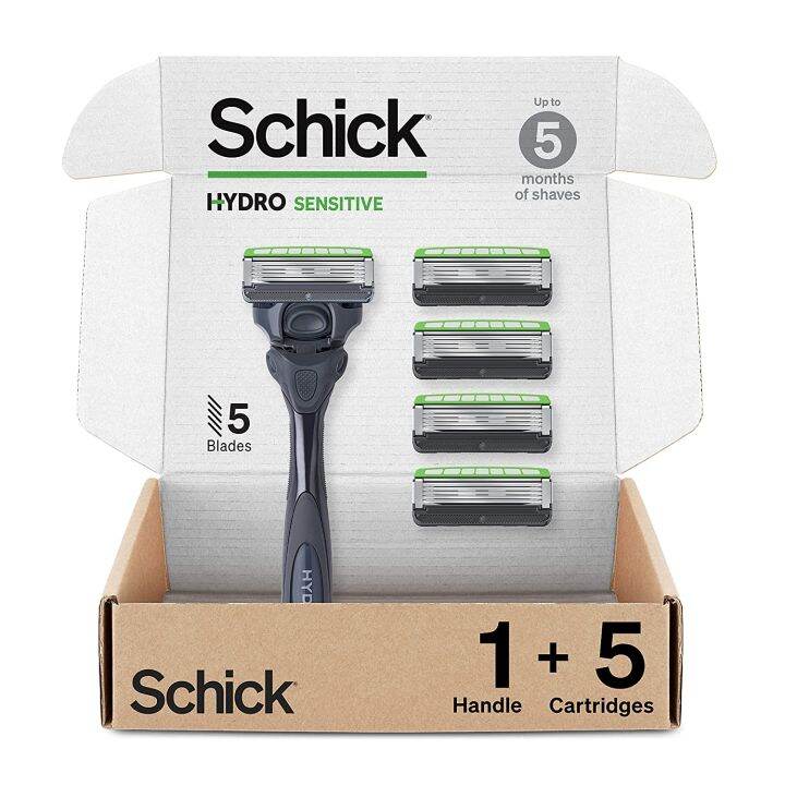 Original Schick Hydro Sensitive RAZOR-RAZOR For Men with Sensitive Skin ...