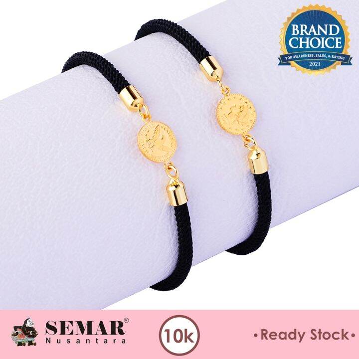 Gelang Tali Emas Koin Elisabeth Gold 10K Semar Nusantara | Lazada Indonesia