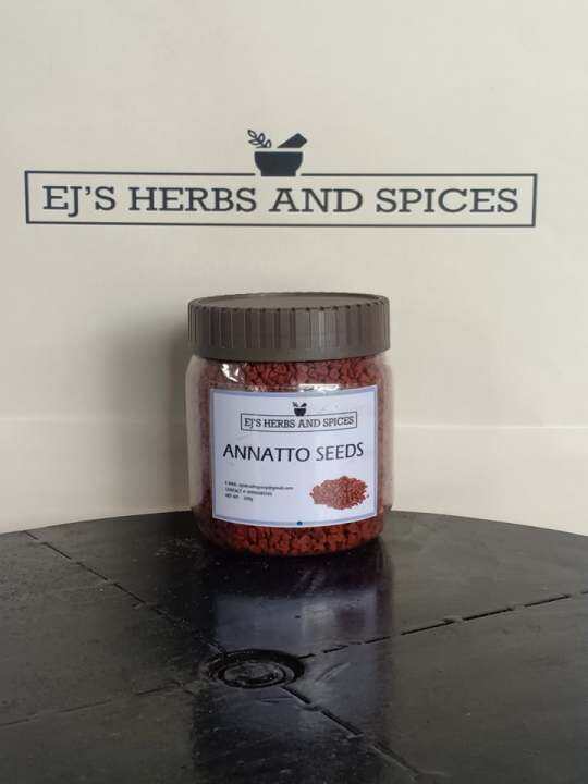 EJ's Herbs and Spices ANNATTO / ATSUETE SEEDS 220g in Large Plastic ...