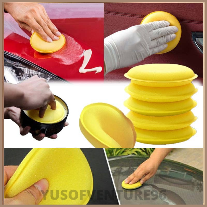 1Pc Sponges Car Wash Detailing Wax Polish Foam Sponge for Car Glass ...