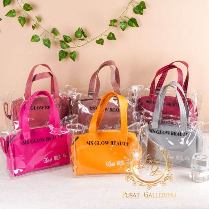 Tote Bag Set Ms Glow bisa custom merk lain Tas Ms Glow | Lazada Indonesia
