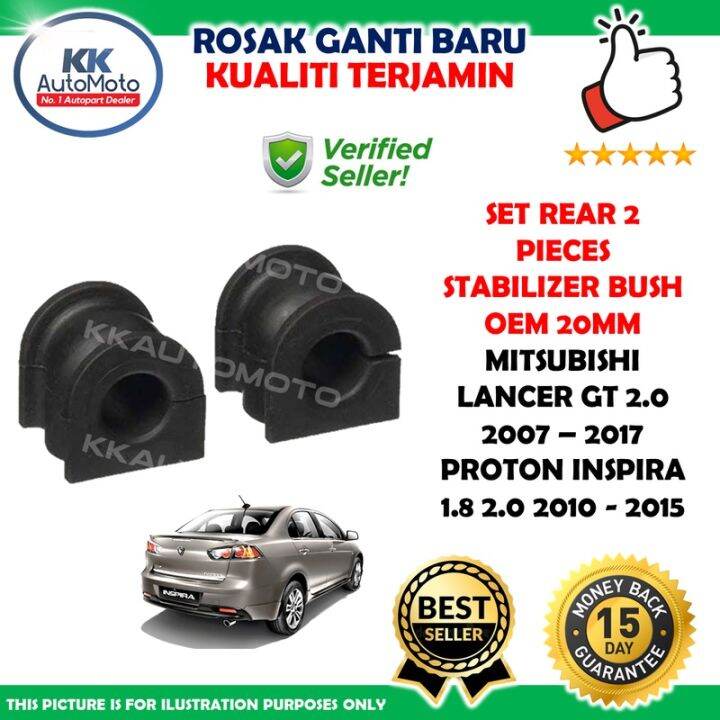 OEM Rear Stabilizer Sway Bar Bush 20mm 2 Biji - Mitsubishi Lancer GT 2. ...