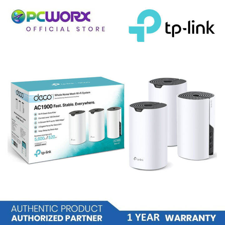 TP-Link Deco S7 3 Pack AC1900 Whole Home Mesh Wi-Fi System | AC1900 Whole Home Mesh Wi-Fi System ...